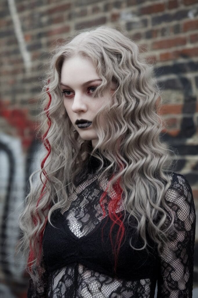20 Goth Curly Hairstyles - Gloomy Girlz