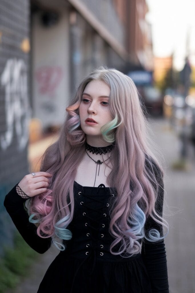 20 Goth Curly Hairstyles - Gloomy Girlz