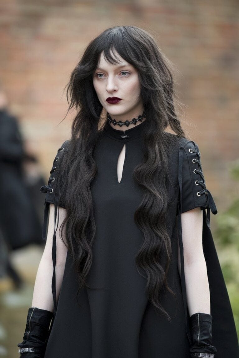 20 Goth Curly Hairstyles - Gloomy Girlz