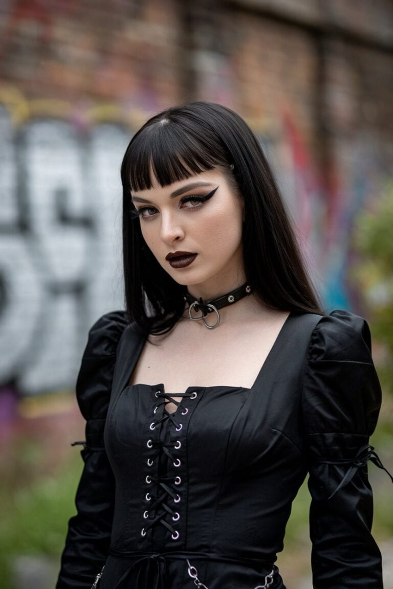 30 Goth Hairstyle Ideas - Gloomy Girlz