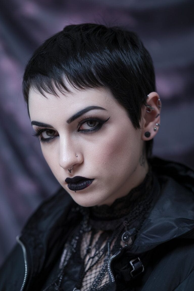 30 Goth Hairstyle Ideas - Gloomy Girlz
