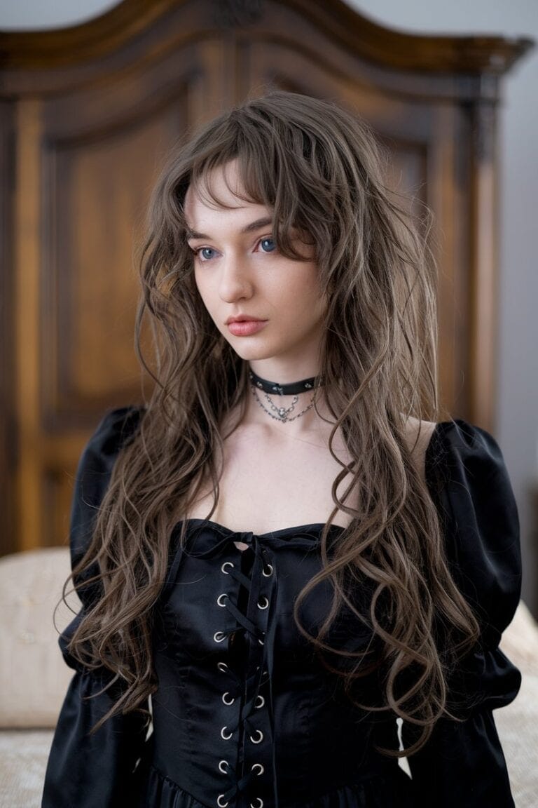 20 Long Goth Hairstyles - Gloomy Girlz