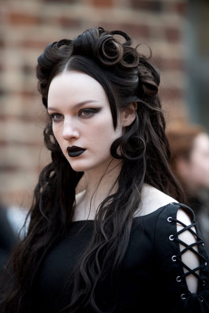 20 Long Goth Hairstyles - Gloomy Girlz