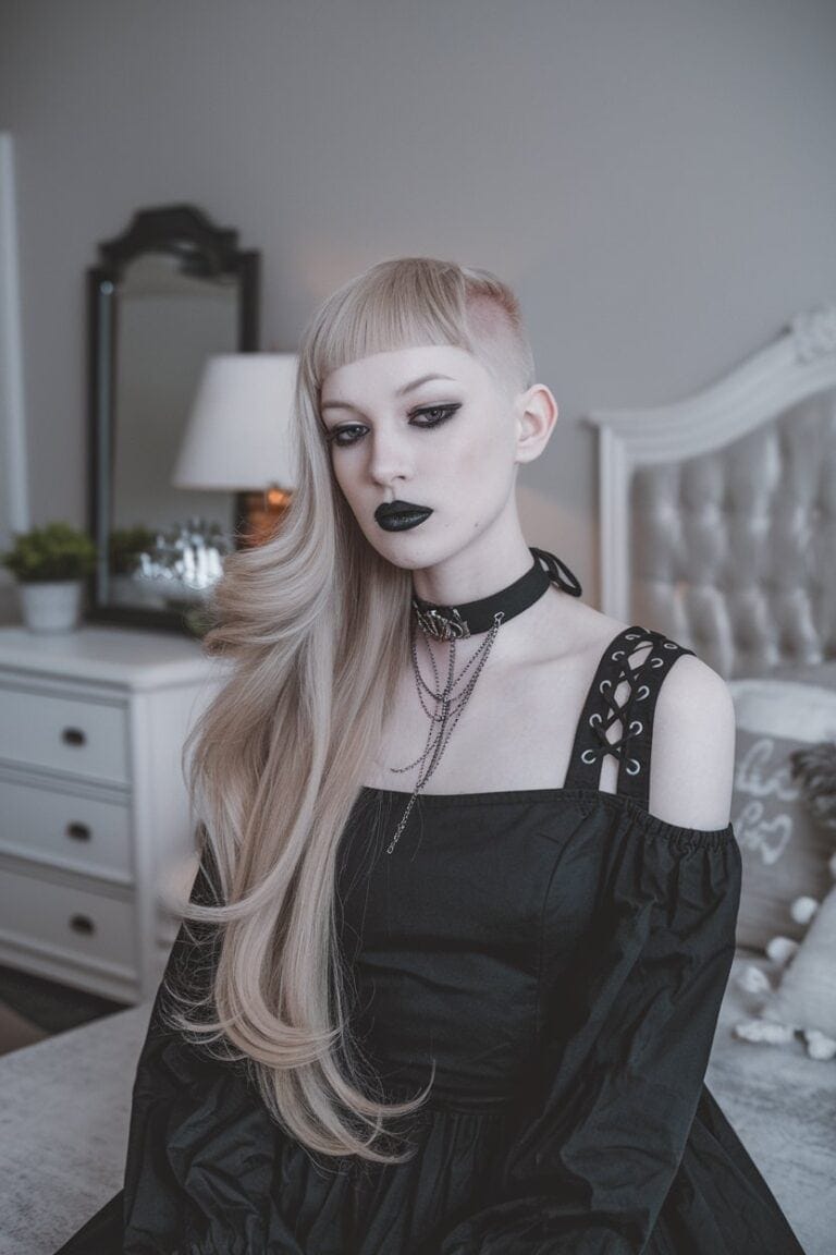 20 Long Goth Hairstyles - Gloomy Girlz