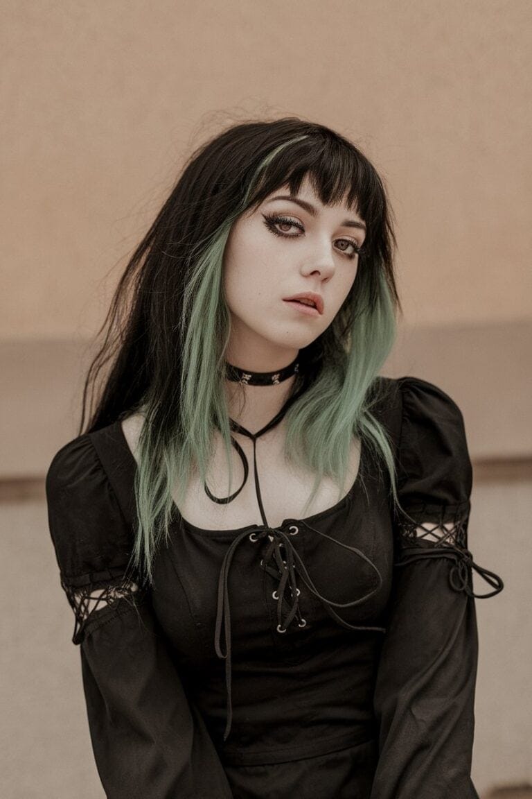 20 Long Goth Hairstyles - Gloomy Girlz