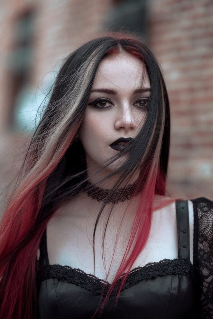 20 Long Goth Hairstyles - Gloomy Girlz