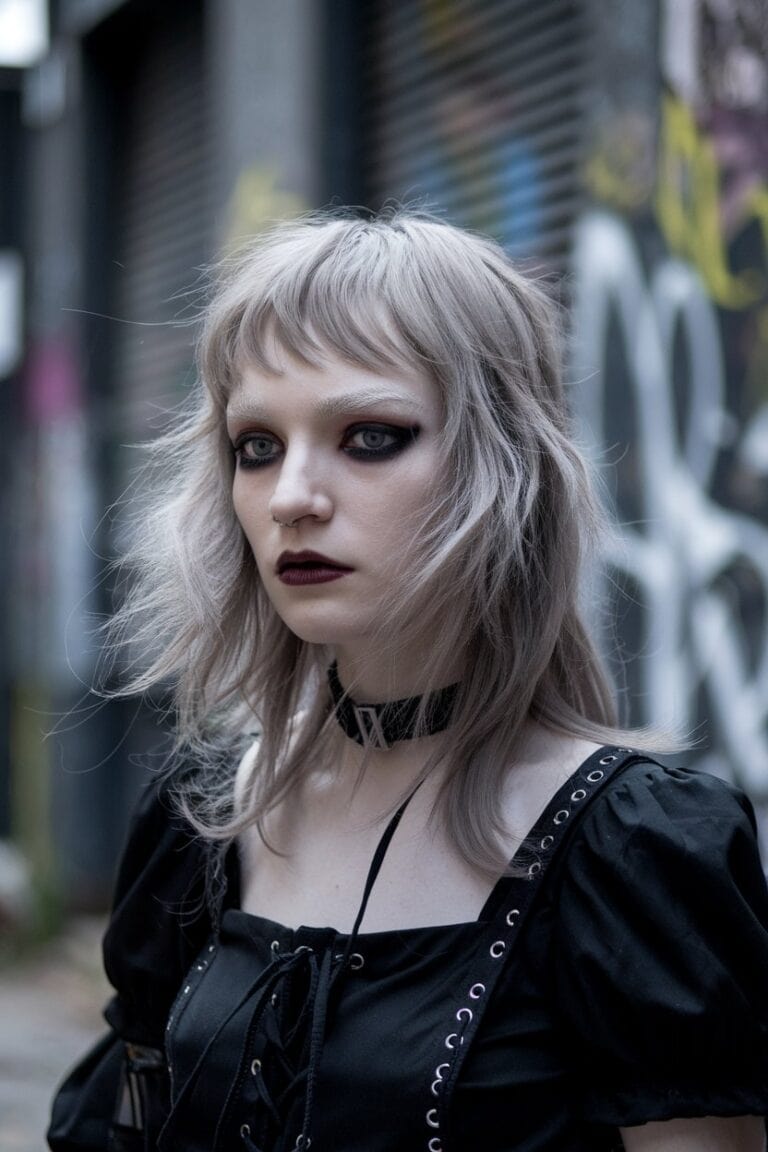 20 Medium Length Goth Hairstyles - Gloomy Girlz