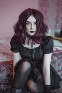 20 Medium Length Goth Hairstyles - Gloomy Girlz