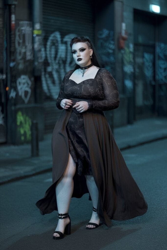 32 Plus Size Goth Outfit Ideas - Gloomy Girlz
