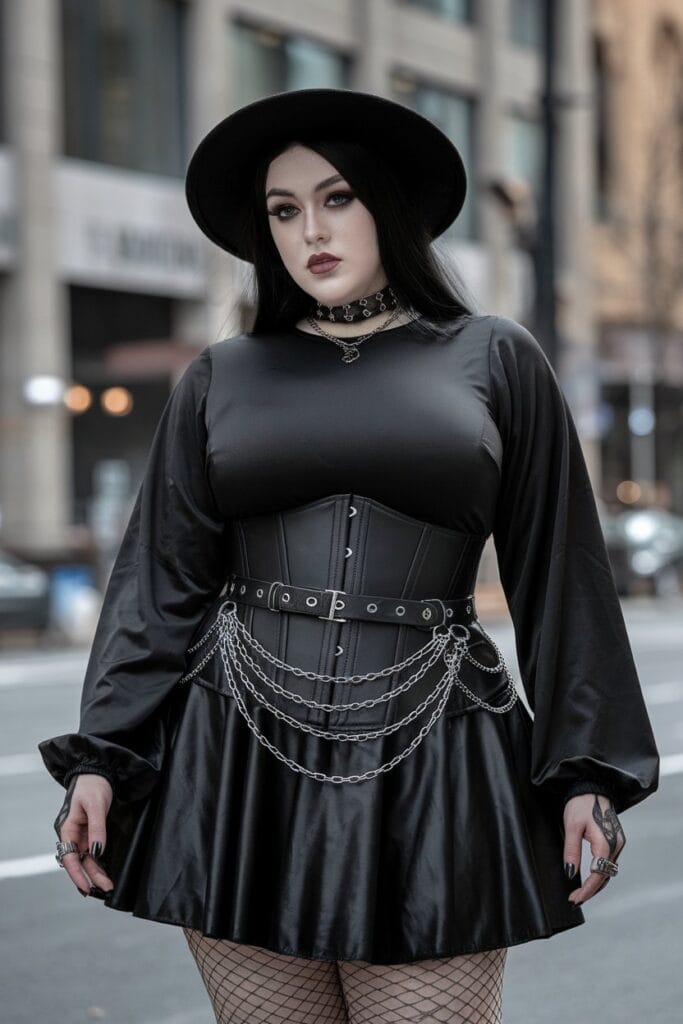 32 Plus Size Goth Outfit Ideas - Gloomy Girlz
