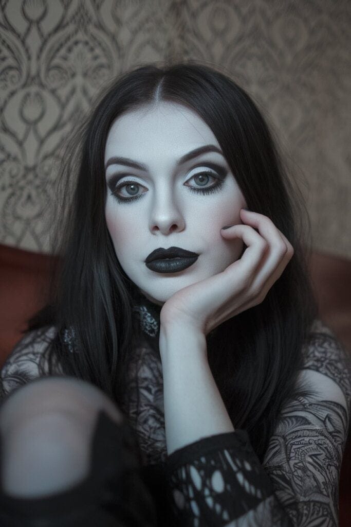 22 Romantic Goth Makeup Ideas - Gloomy Girlz