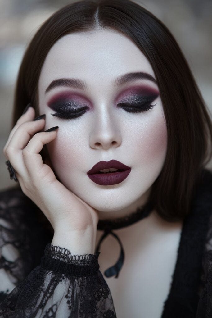 22 Romantic Goth Makeup Ideas - Gloomy Girlz