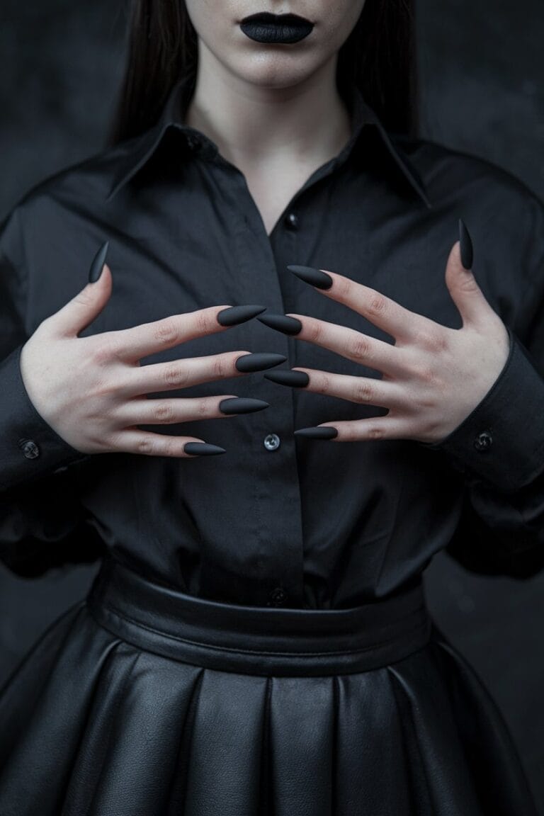 40 Goth Nail Ideas - Gloomy Girlz