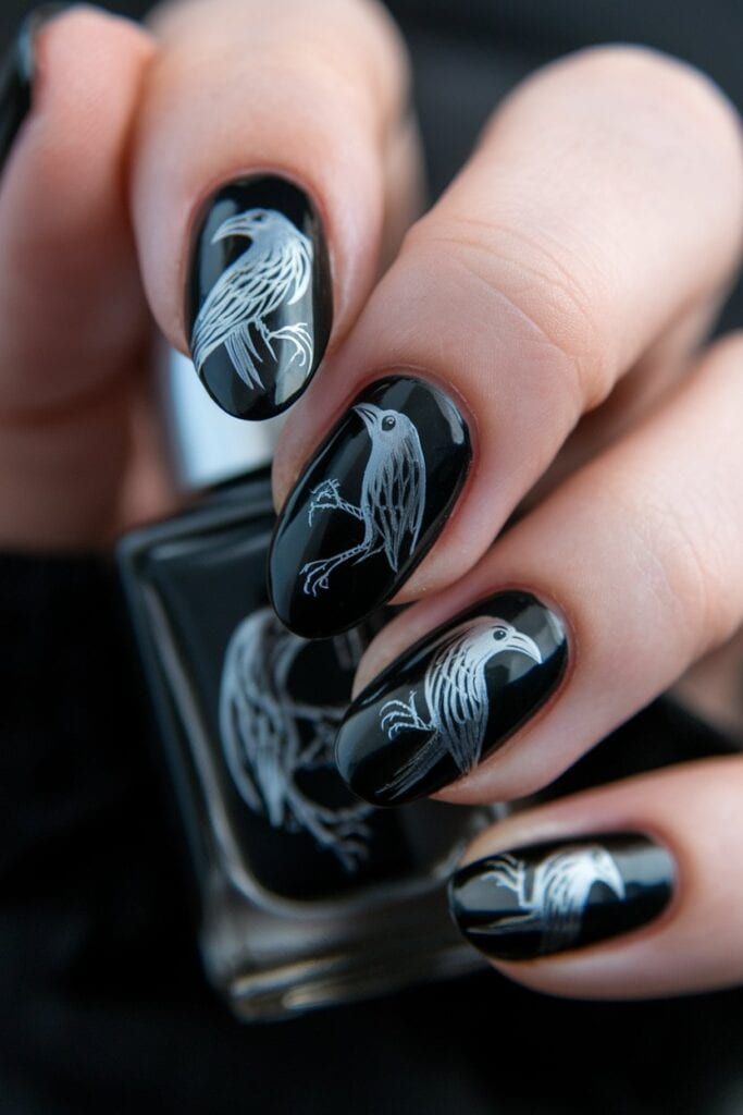40 Goth Nail Ideas - Gloomy Girlz