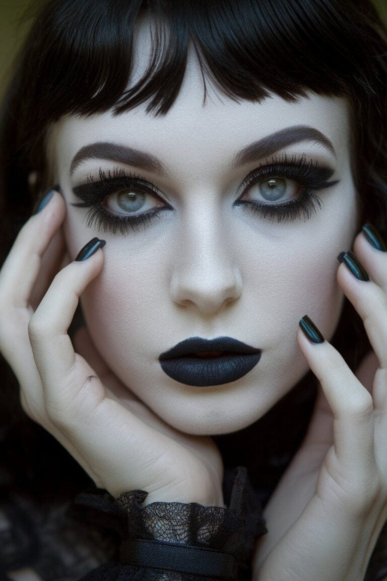 20 Traditional Goth Makeup Ideas - Gloomy Girlz