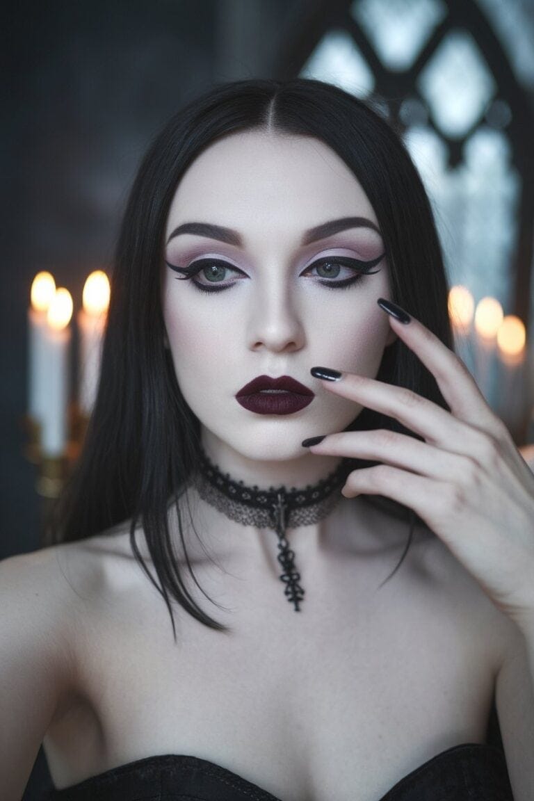 20 Traditional Goth Makeup Ideas - Gloomy Girlz