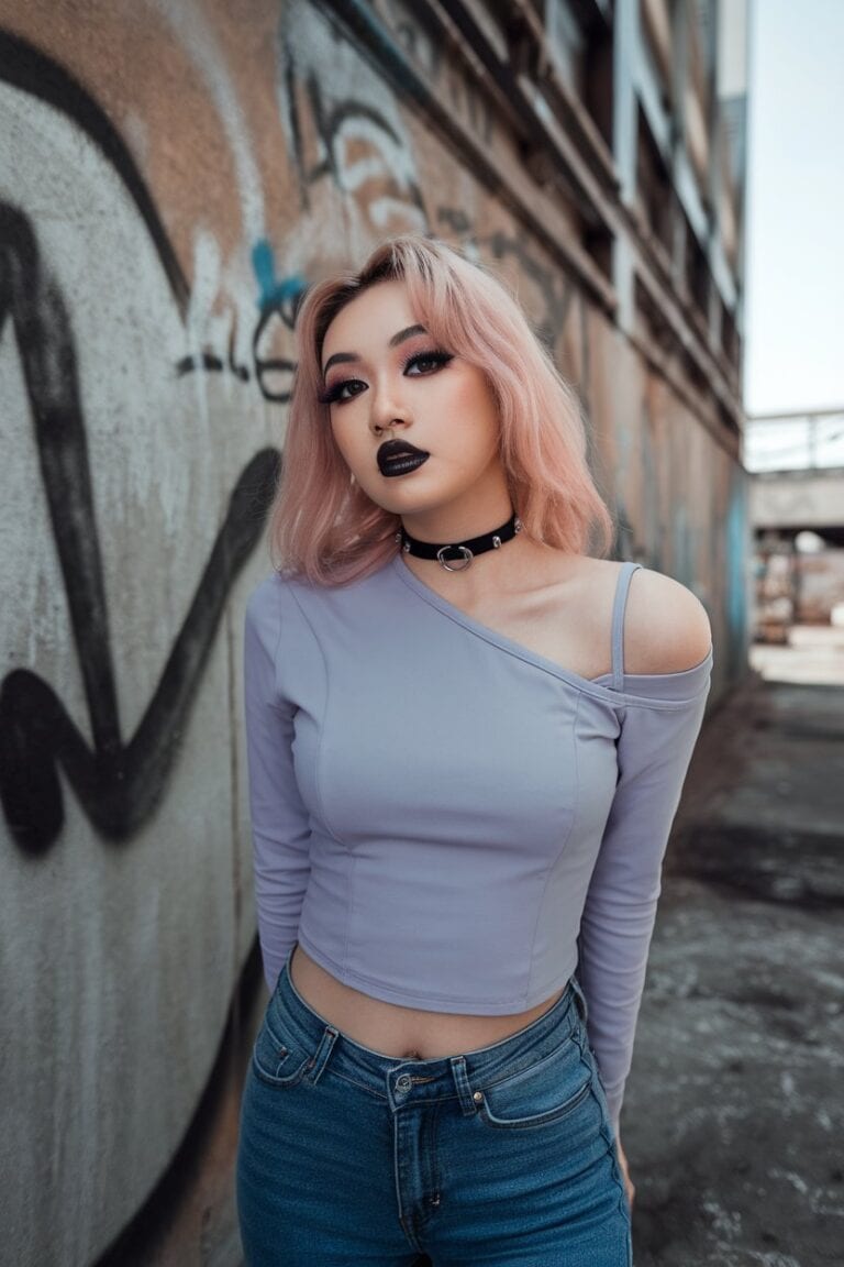 30 Goth Outfit Ideas with Jeans - Gloomy Girlz