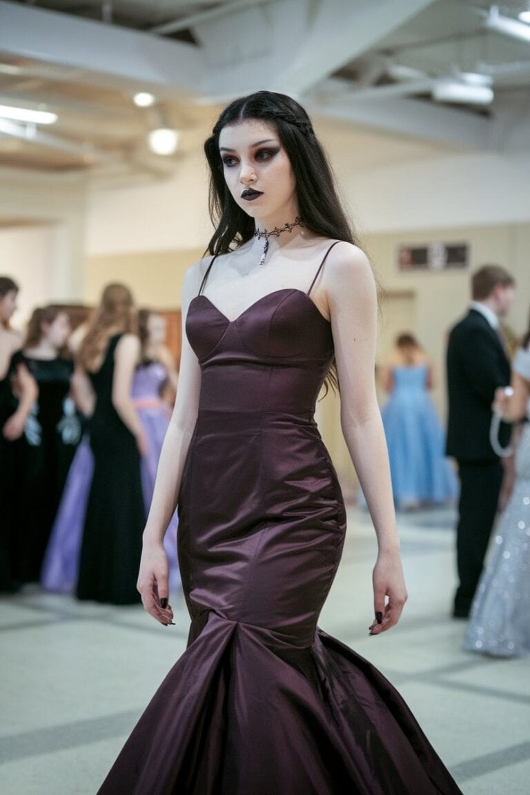 20 Goth Inspired Prom Dress Ideas - Gloomy Girlz