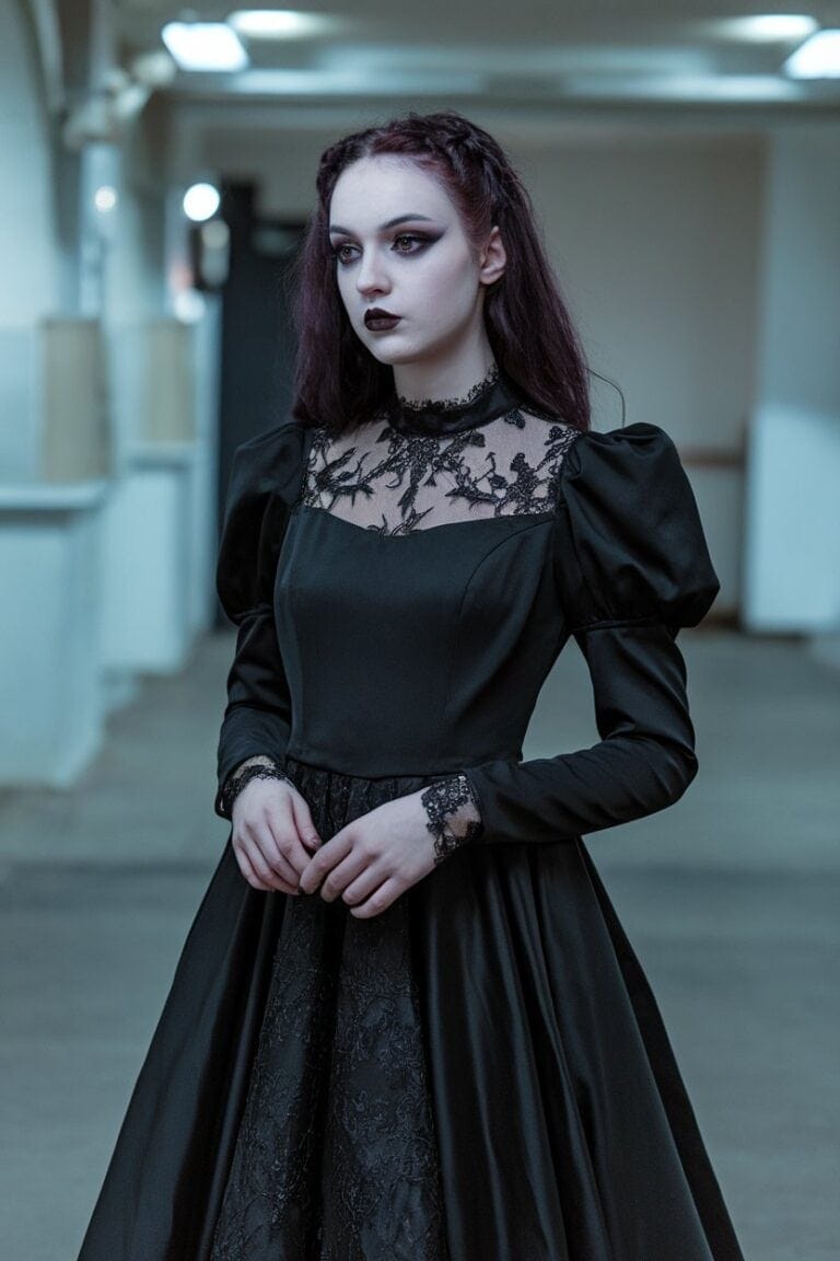 20 Goth Inspired Prom Dress Ideas - Gloomy Girlz