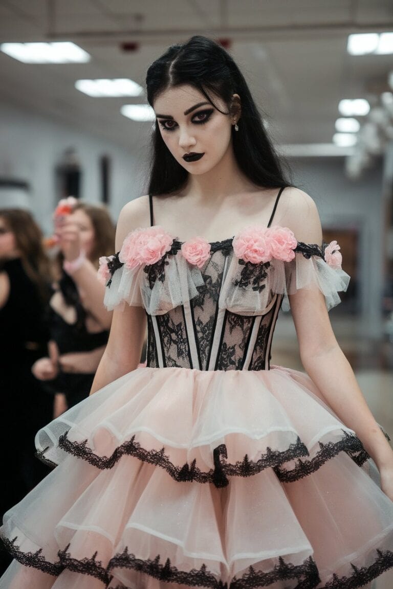 20 Goth Inspired Prom Dress Ideas - Gloomy Girlz