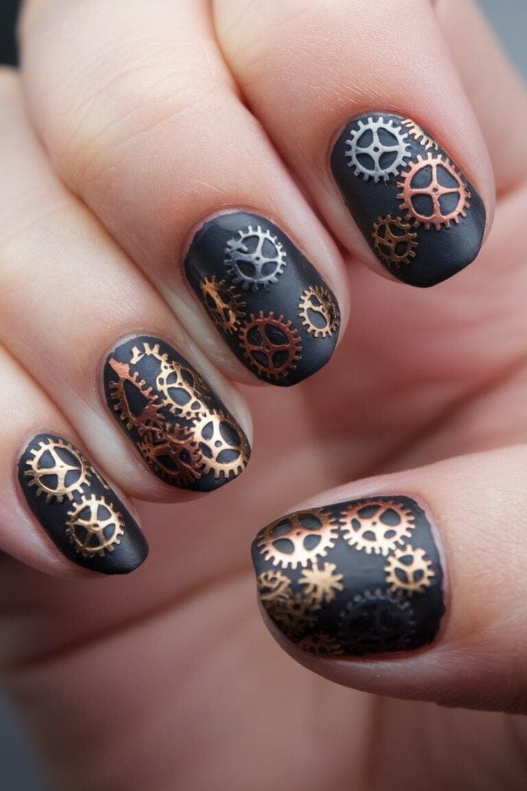 40 Short Goth Nail Ideas - Gloomy Girlz