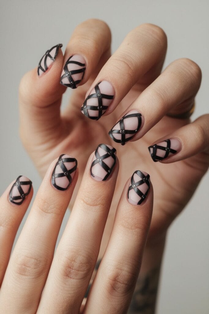 40 Short Goth Nail Ideas - Gloomy Girlz