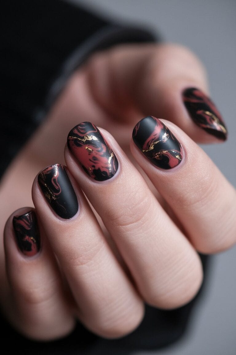 40 Short Goth Nail Ideas - Gloomy Girlz
