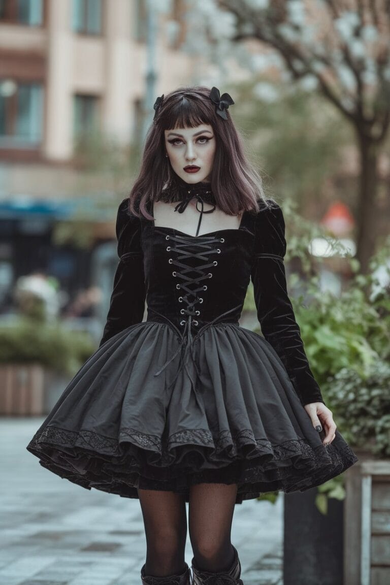 36 Traditional Goth Outfit Ideas - Gloomy Girlz