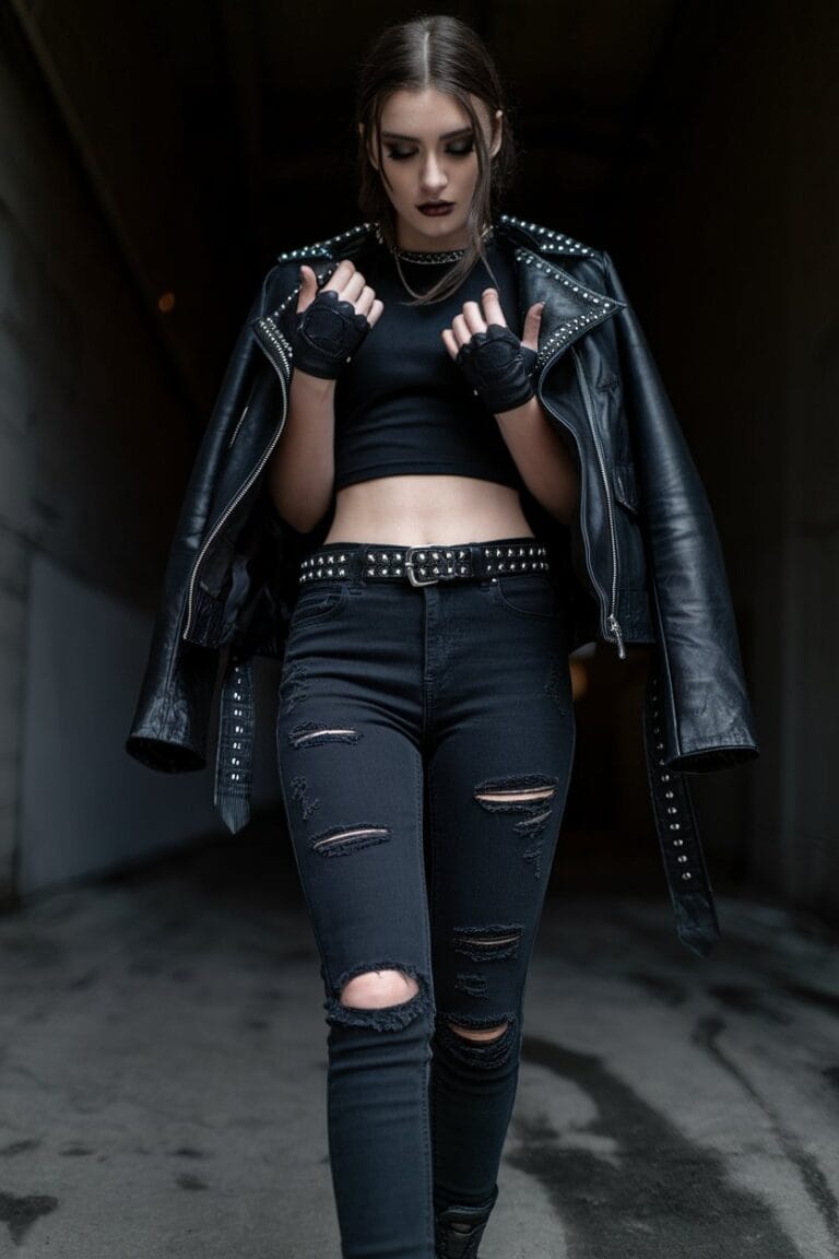 45 Edgy Outfit Ideas for Women - Gloomy Girlz