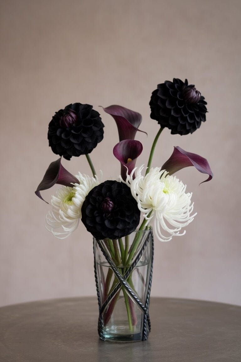 28 Goth Flower Combinations - Gloomy Girlz