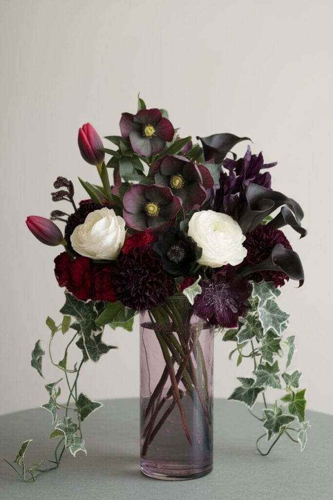 28 Goth Flower Combinations - Gloomy Girlz