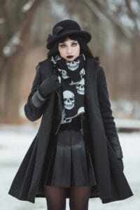 42 Goth Inspired Winter Outfit Ideas - Gloomy Girlz