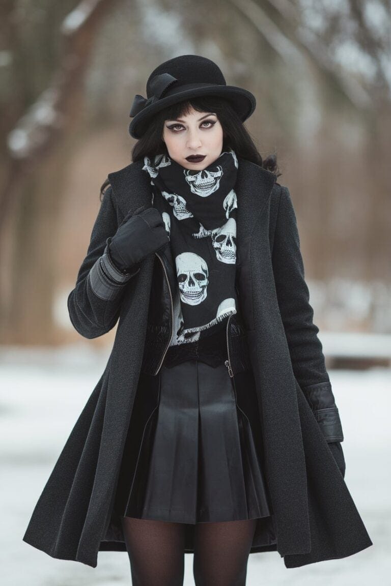 42 Goth Inspired Winter Outfit Ideas - Gloomy Girlz
