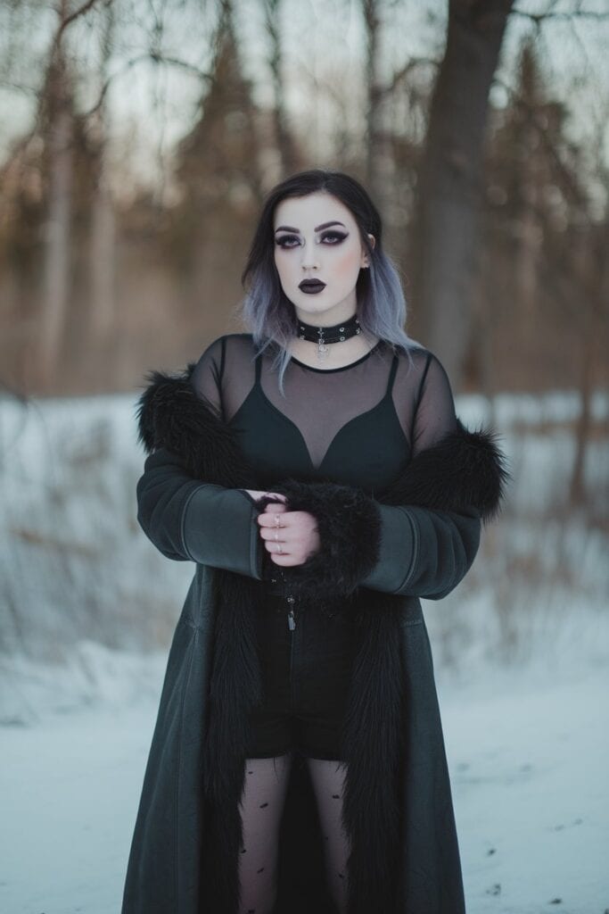 42 Goth Inspired Winter Outfit Ideas - Gloomy Girlz