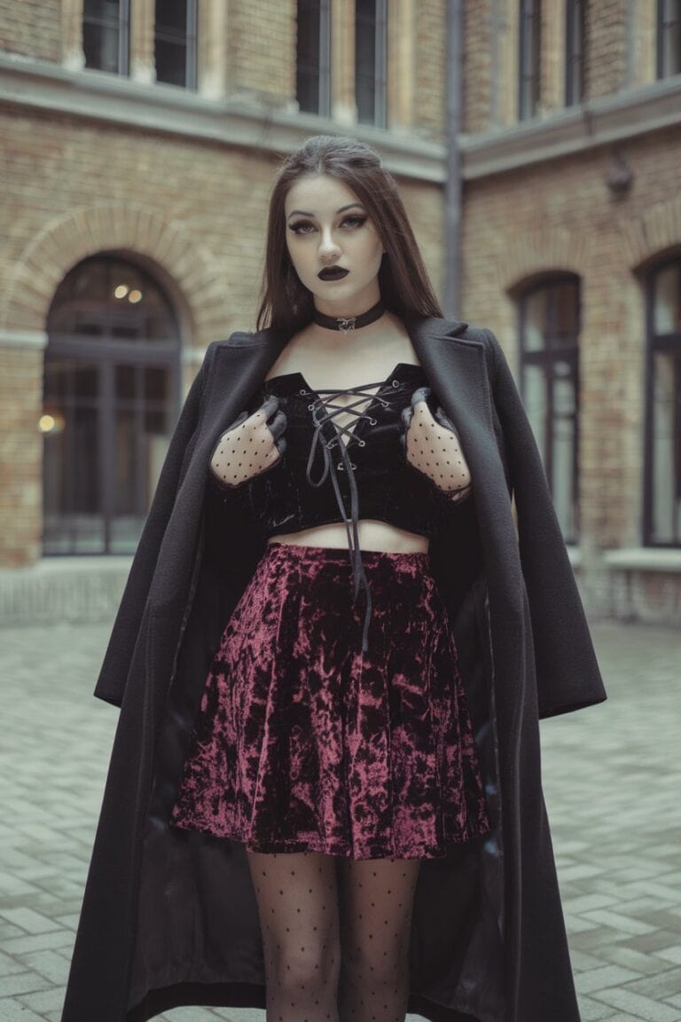 42 Goth Inspired Winter Outfit Ideas - Gloomy Girlz