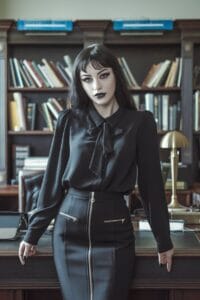 24 Professional Goth Outfit Ideas - Gloomy Girlz