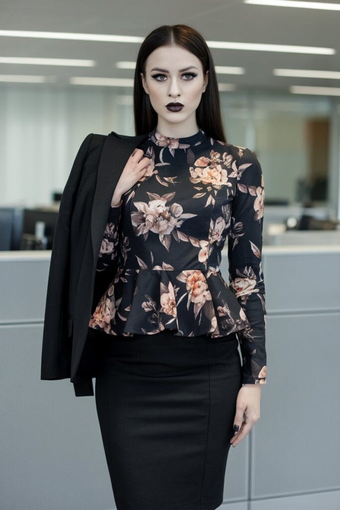 24 Professional Goth Outfit Ideas - Gloomy Girlz