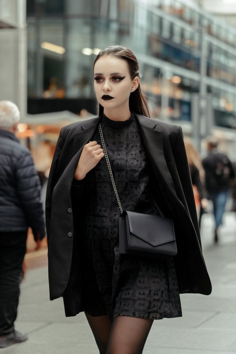 24 Professional Goth Outfit Ideas - Gloomy Girlz