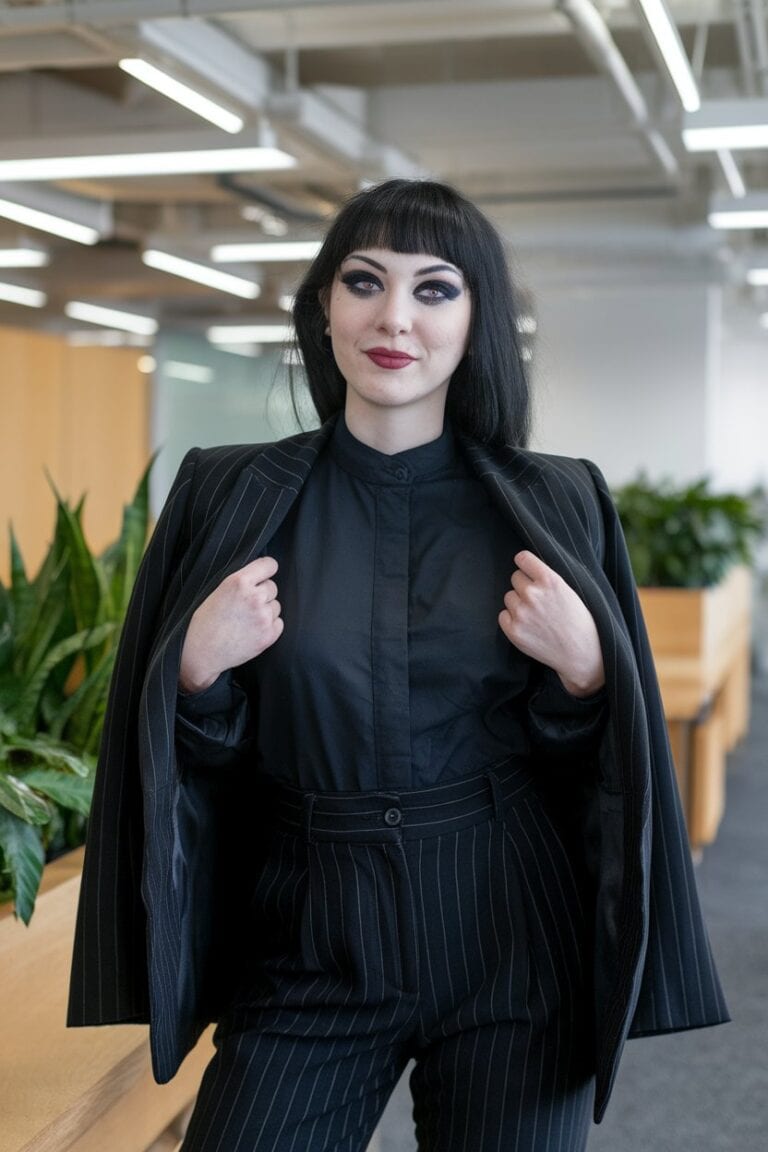 24 Professional Goth Outfit Ideas - Gloomy Girlz