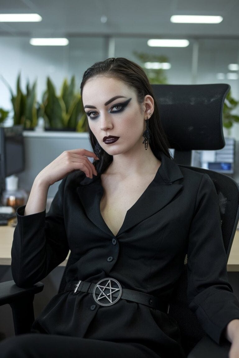24 Professional Goth Outfit Ideas - Gloomy Girlz