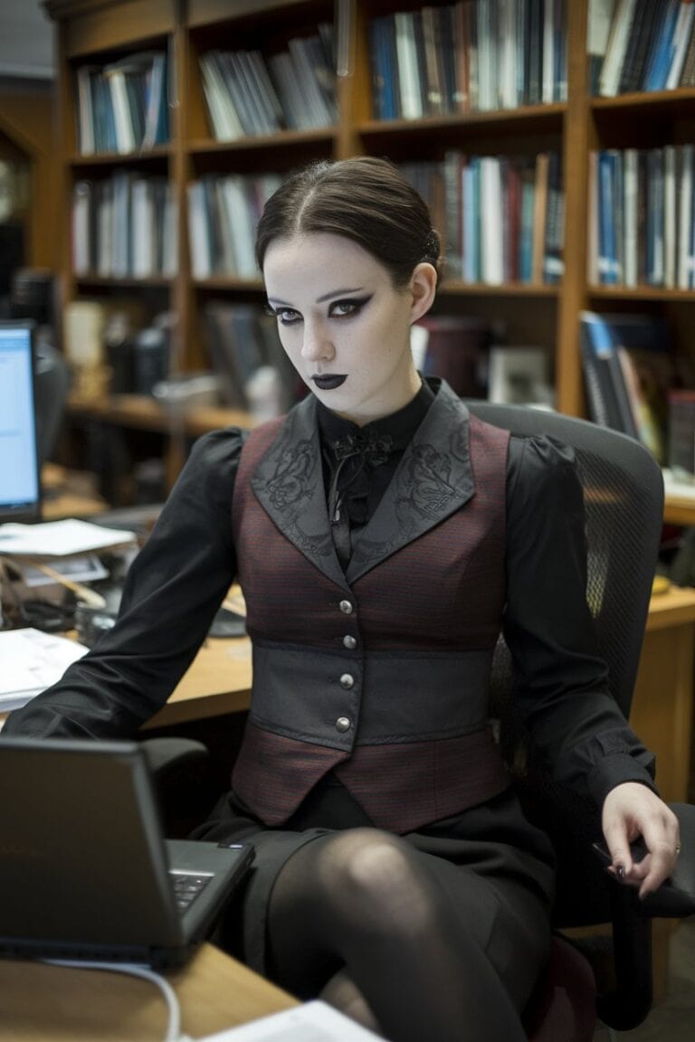 24 Professional Goth Outfit Ideas - Gloomy Girlz