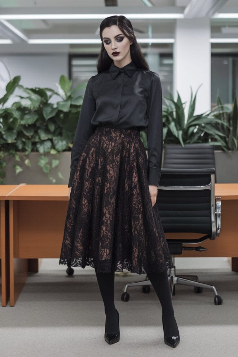 24 Professional Goth Outfit Ideas - Gloomy Girlz