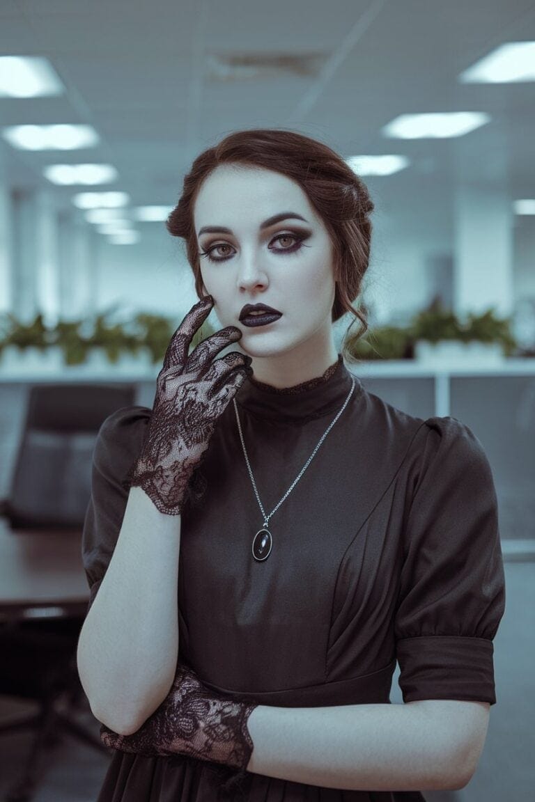 24 Professional Goth Outfit Ideas - Gloomy Girlz