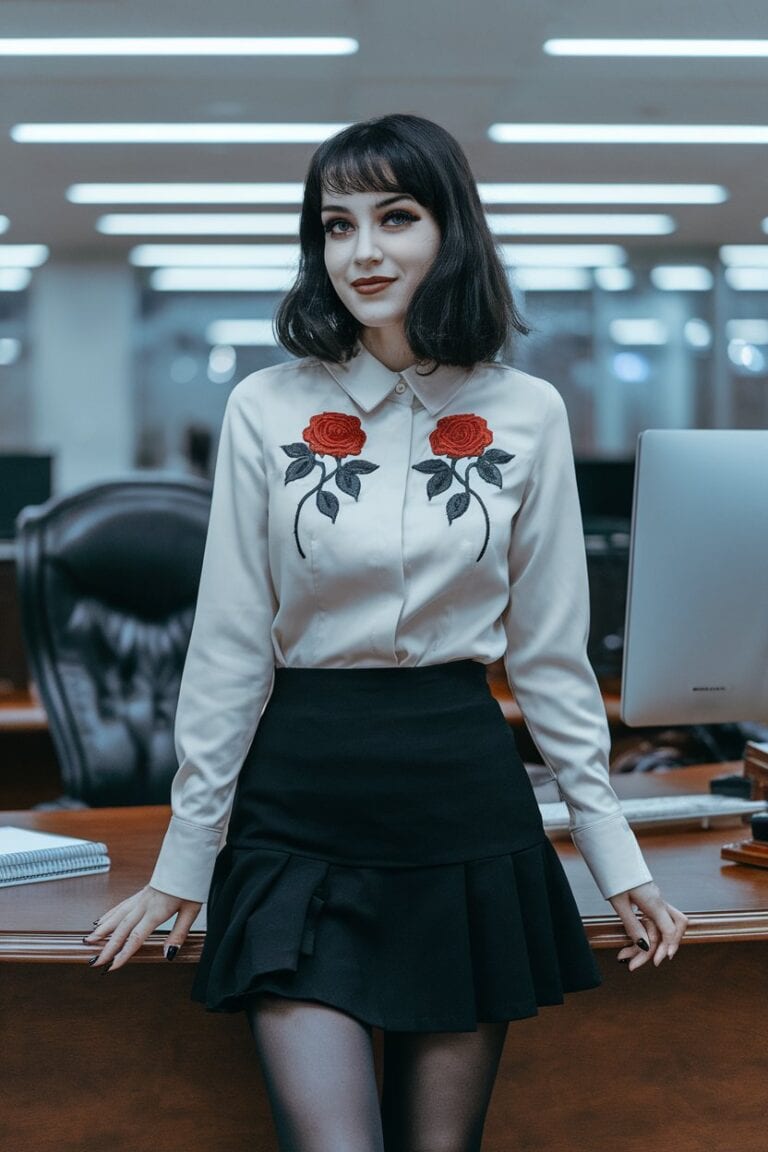 24 Professional Goth Outfit Ideas - Gloomy Girlz