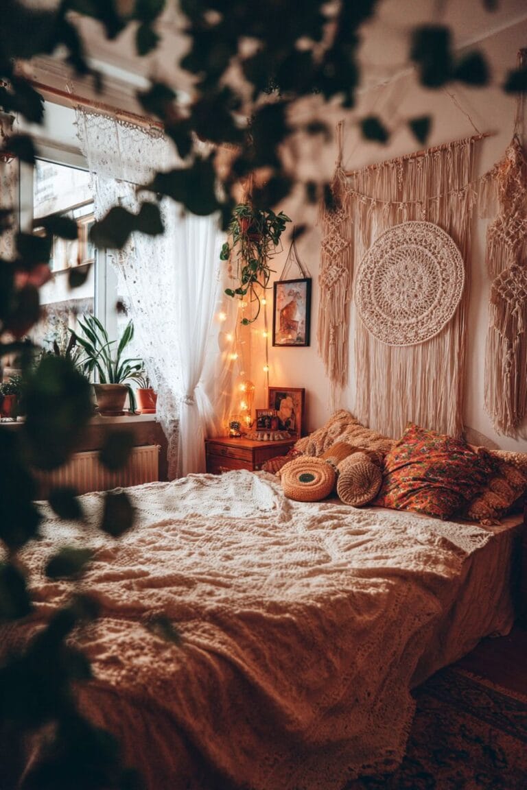 30 Bohemian Wall Décor Ideas - Gloomy Girlz